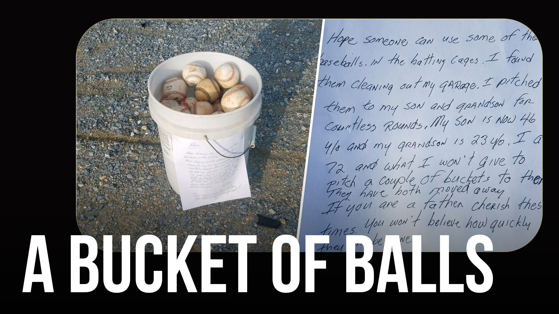 The Sports Dad: A Bucket of Balls. I’m Not Crying, You’re Crying ...