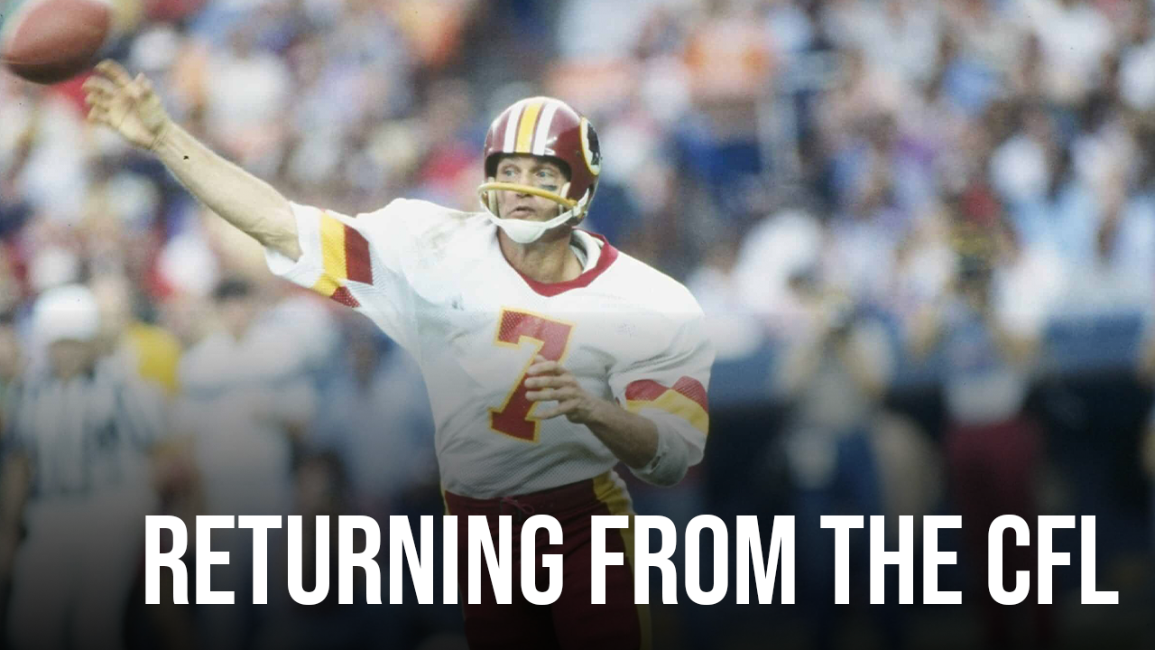 Joe Theismann on Returning to the NFL after Playing in the CFL - Youth Inc.